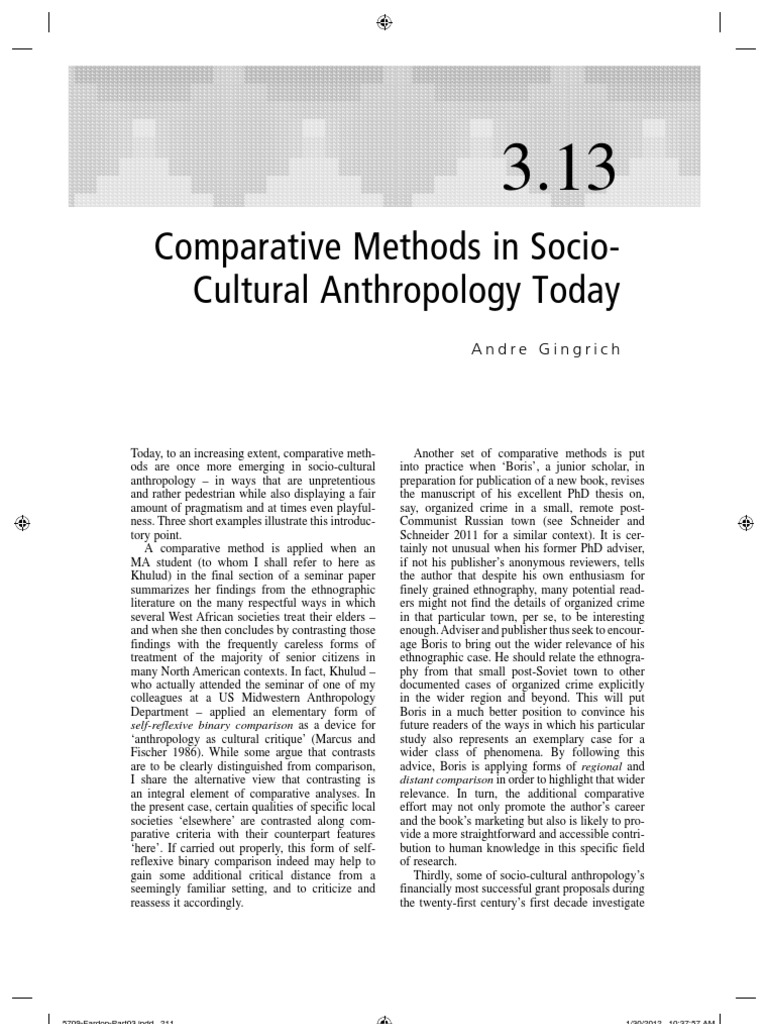 Andre Gingrich | PDF | Anthropology | Cultural Anthropology