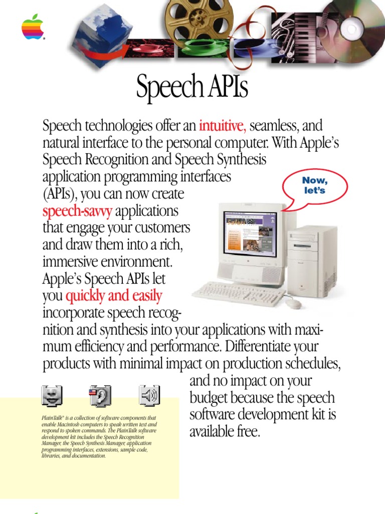Speech APIs Fact Sheet | PDF | Speech Synthesis | Speech Recognition