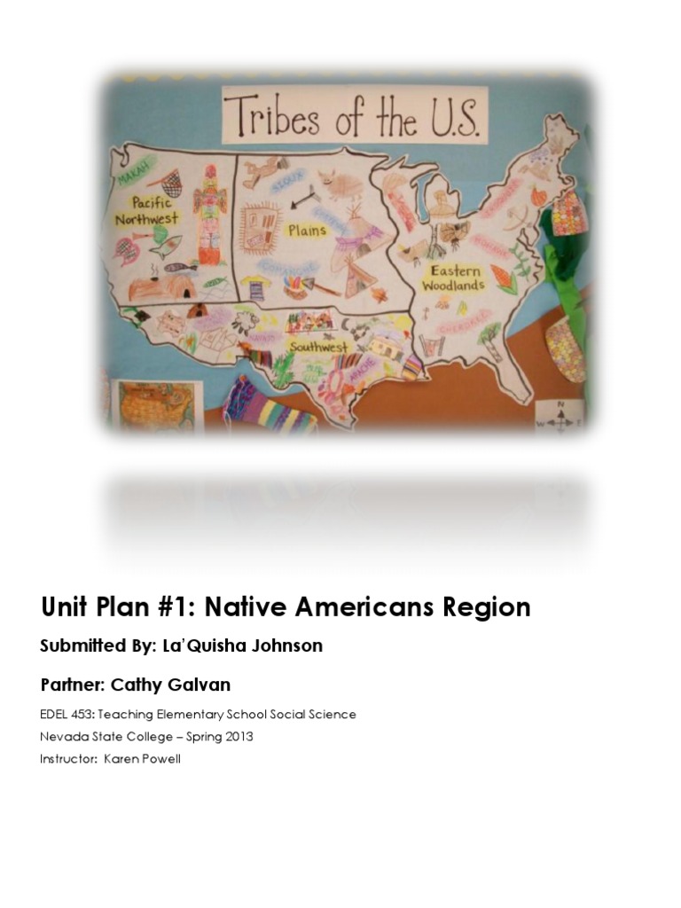 Native American Regions Unit Plan | PDF
