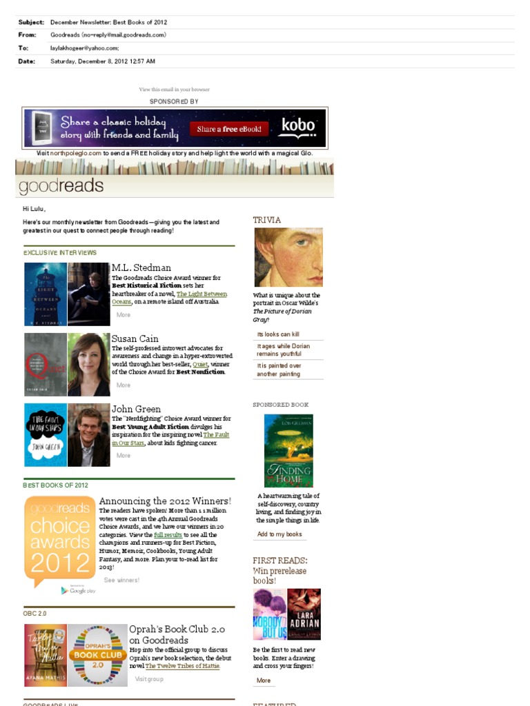 M.L. Stedman: Trivia | PDF | Jane Eyre | Books