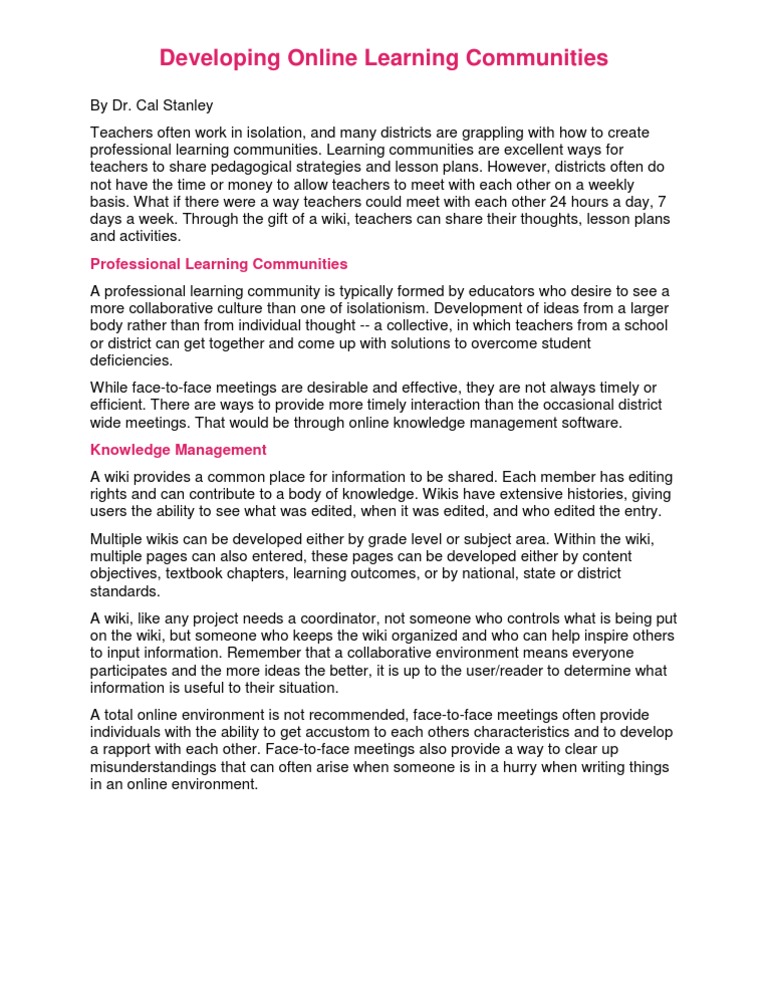 Microsoft Word - POLC | PDF | Wiki | Educational Technology