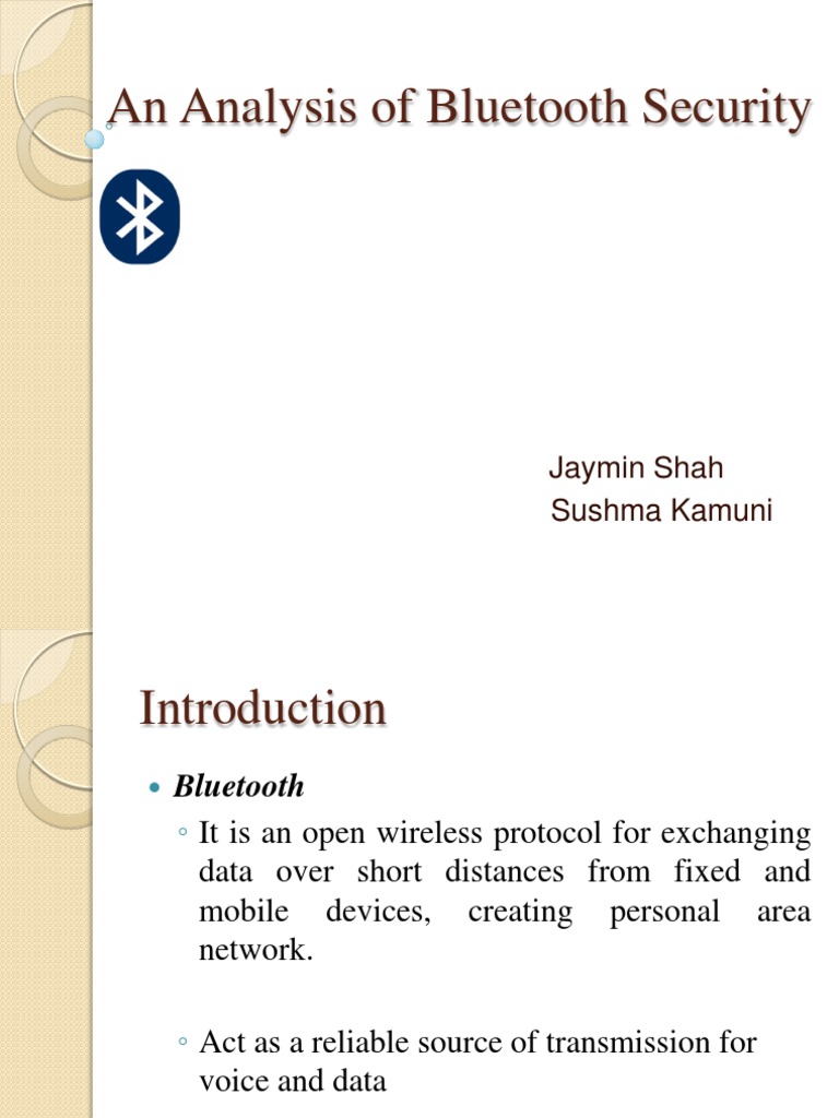 Bluetooth Security Analysis and Issues | PDF | Bluetooth | Encryption