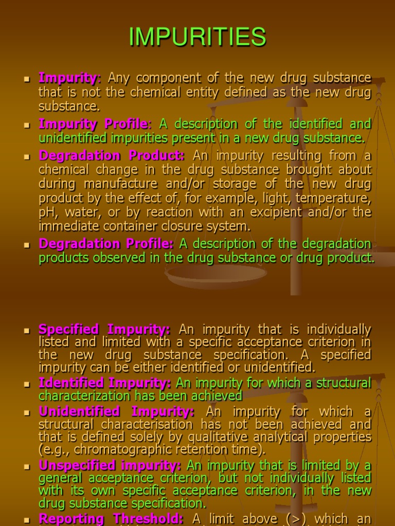 Related Substances Calc. and Limits | PDF | Chemical Substances ...