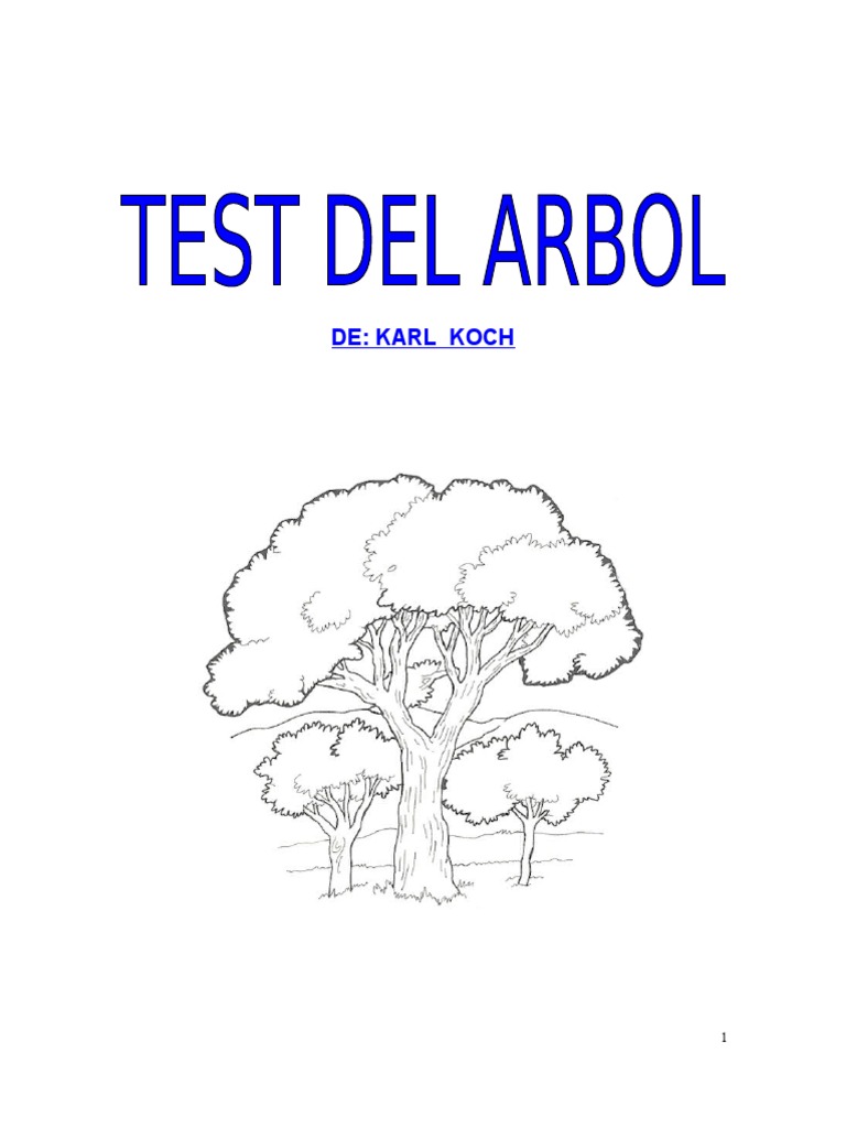 TEST DEL ÁRBOL nuevo manual | Psique (psicología) | Arboles
