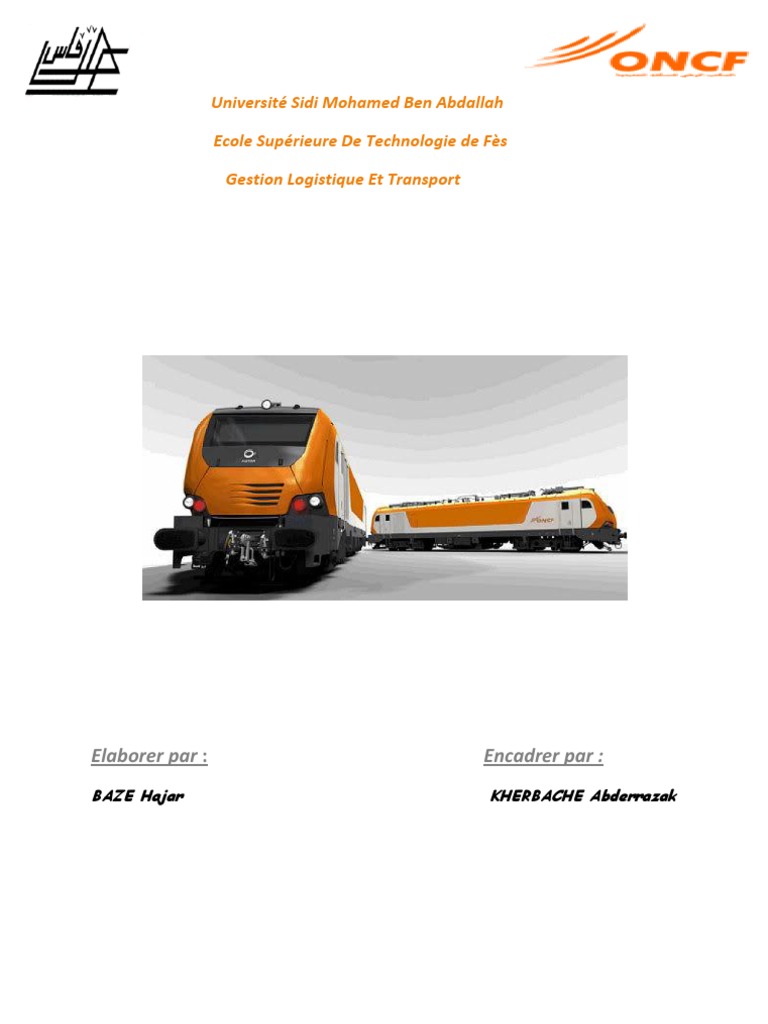 Rapport sur l'ONCF et son évolution | PDF | Maroc | Transport