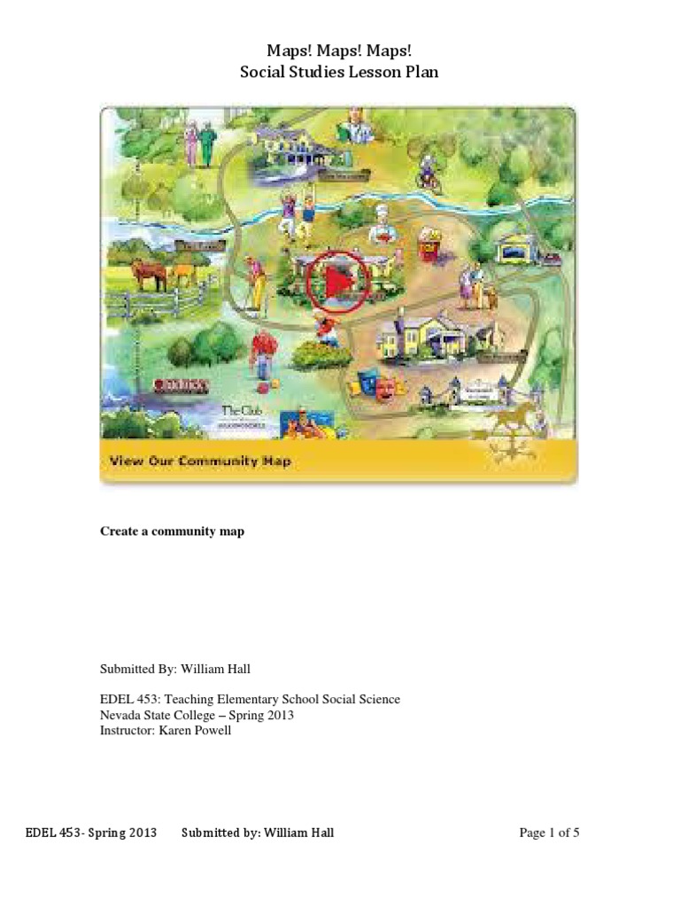 Maps! Maps! Maps! Social Studies Lesson Plan: Create A Community Map ...