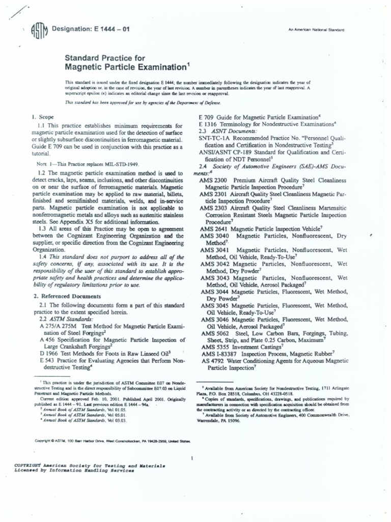 Norma Astm 1444 | PDF