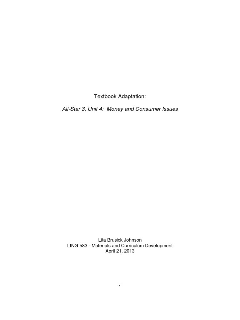 Textbook Adaptation Paper | PDF | Educational Assessment | Attention