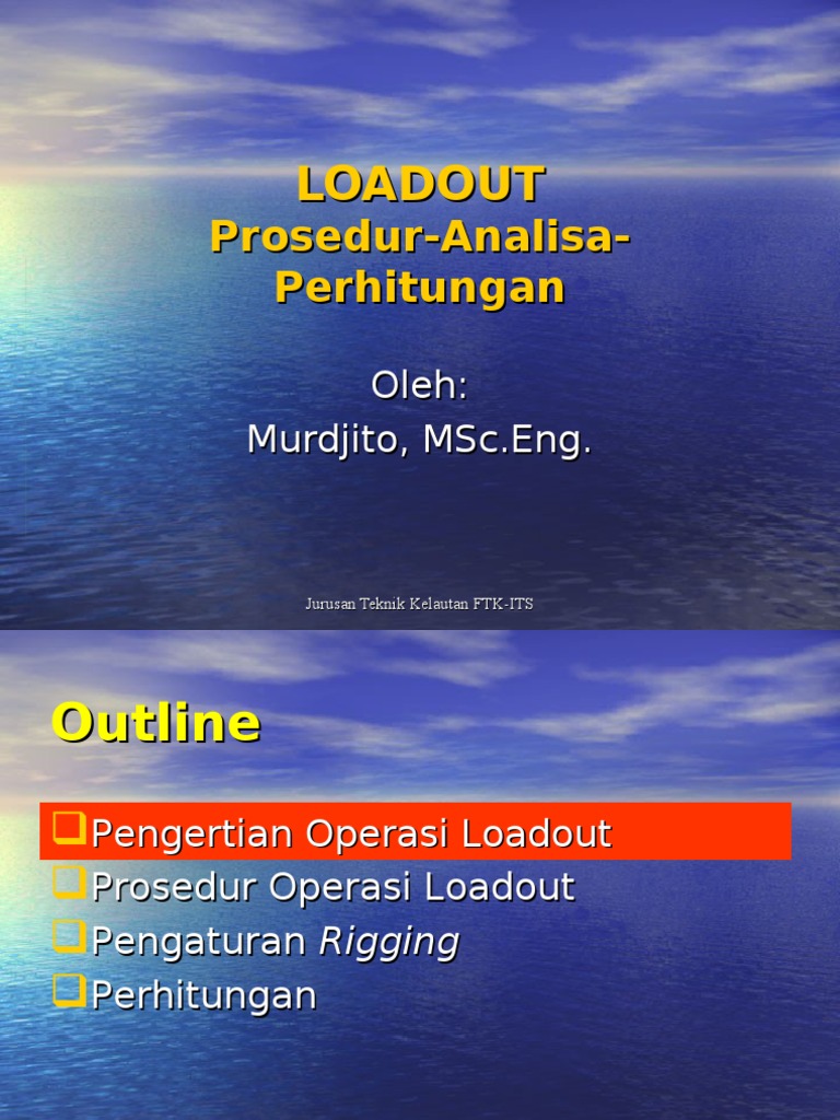 Siap-Loadout Operation Rev1 | PDF