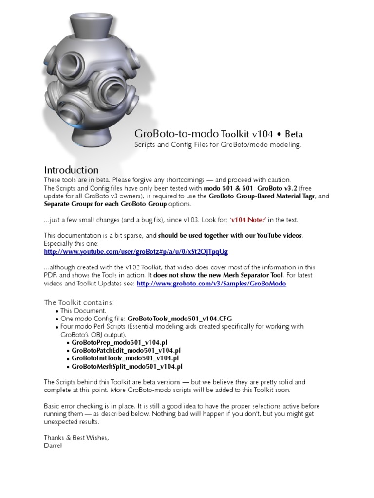 GroBoto-to-modo Toolkit Guide | PDF | Shader | Computer Graphics