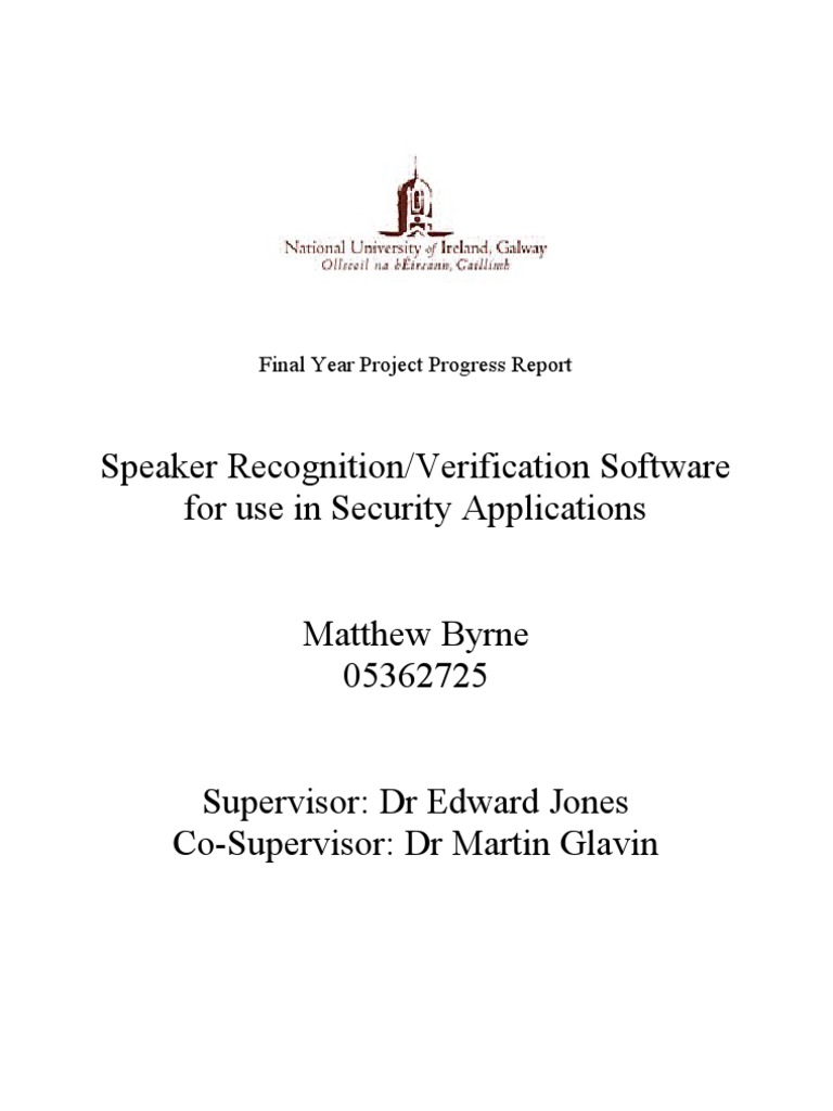 Final Year Project Progress Report | PDF | Transmission Control ...