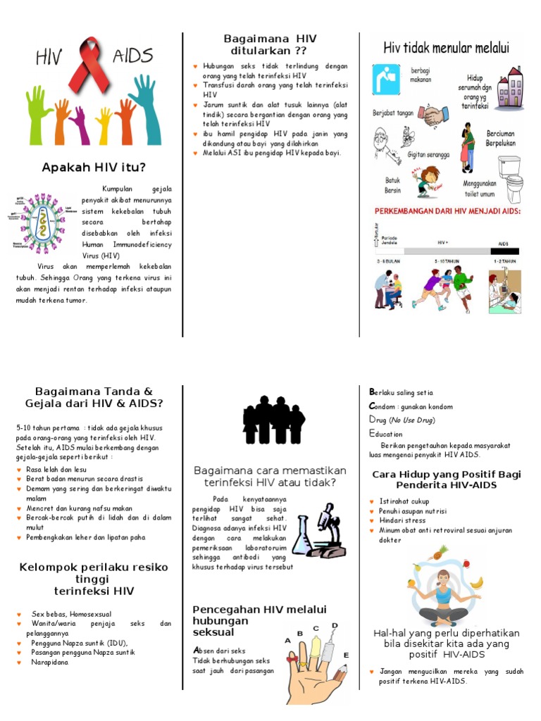 Leaflet Hiv Aids | PDF
