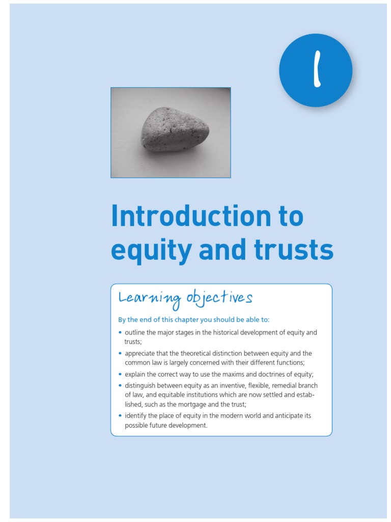 Equity | PDF | Court Of Chancery | Equity (Law)