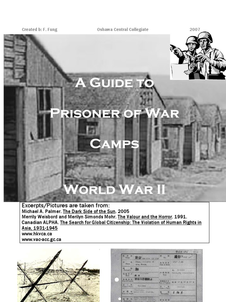 A Guide To POW Camps WWII Training Guide Created B: F. Fung Oshawa ...