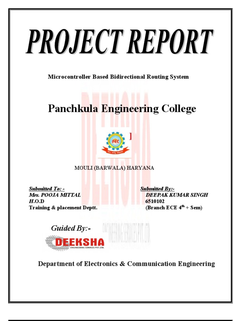Project Report Engineering | PDF | Embedded System | Central Processing ...