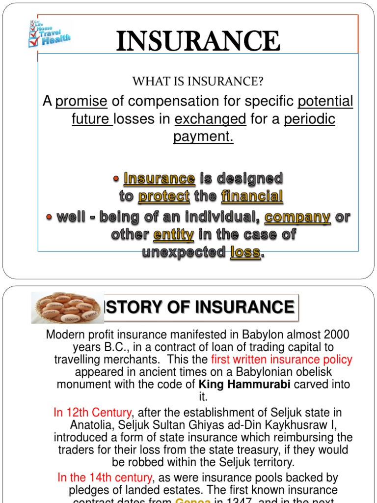 Slides Show - Importance of Insurance | Life Insurance | Insurance