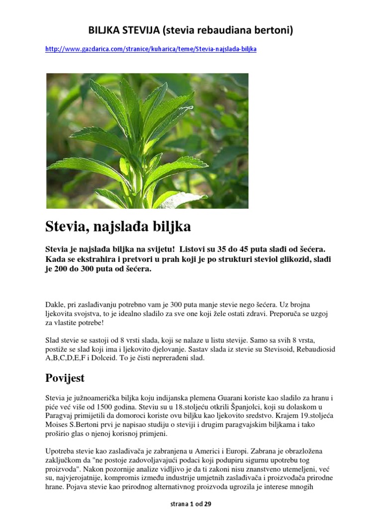 Stevia | PDF