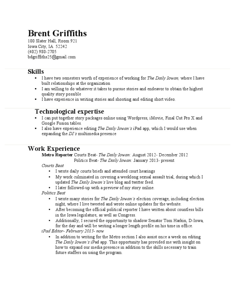 Resume Send | PDF