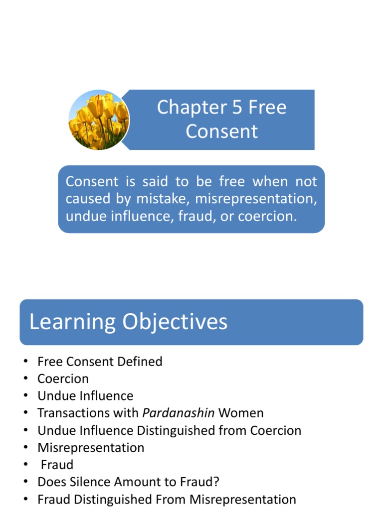 Free Consent and Its Legal Implications | PDF | Misrepresentation | Fraud