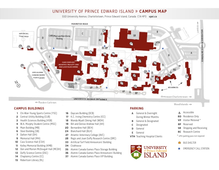 UPEI Campus Map and Building Guide | PDF
