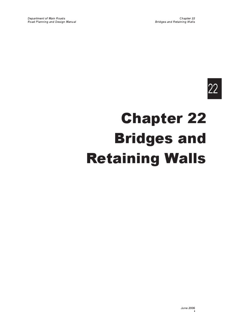 Bridge Design Manual - Chapter 22 | PDF | Structural Load | Truss