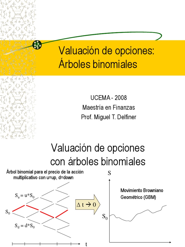 Arboles Binomiales | PDF | Valoración empresarial | Opción (Finanzas)