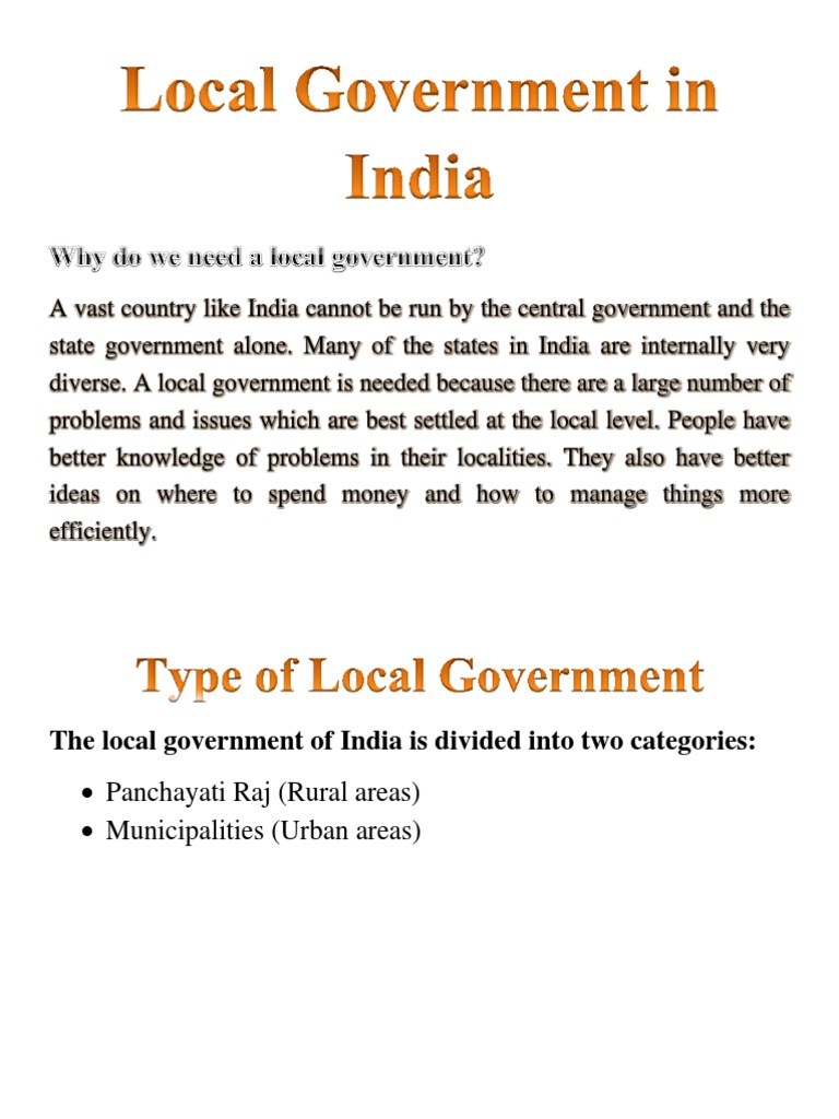 Local Government in India | Politics | Government