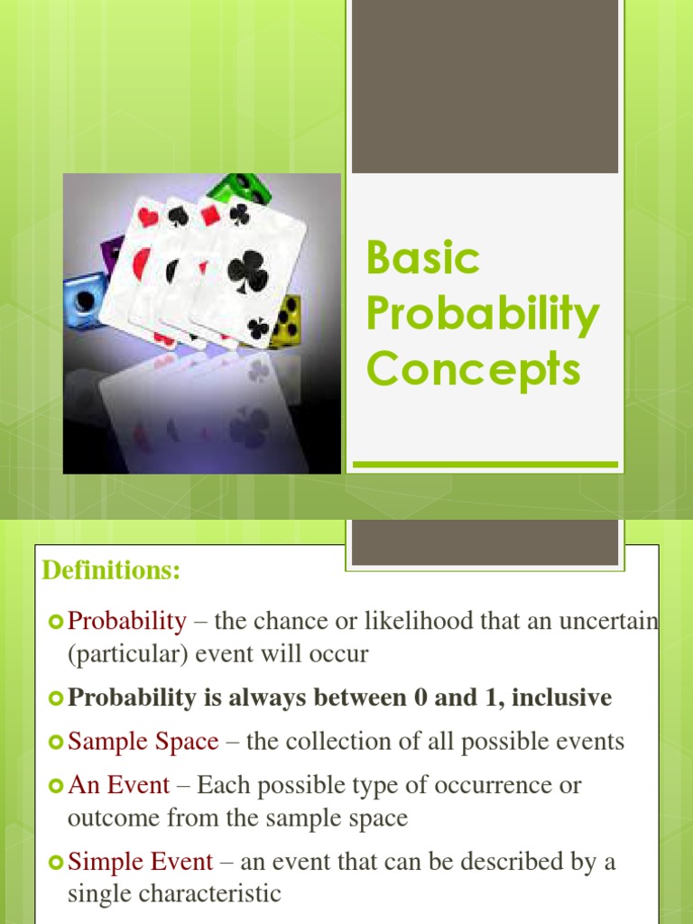 Basic Probability Concepts | PDF