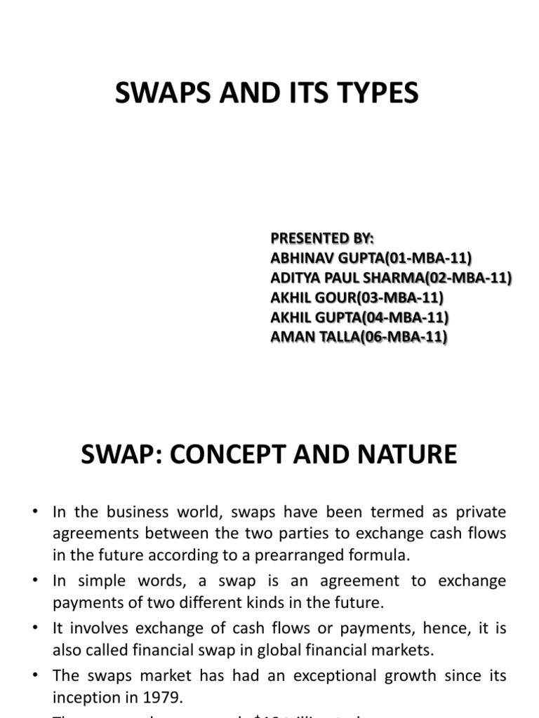 Swaps | Swap (Finance) | Interest Rate Swap