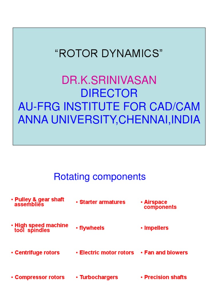 Rotor Dynamics and Balancing Techniques | PDF | Mechanical Engineering ...