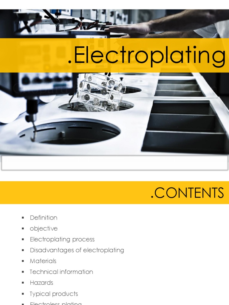 Electroplating | PDF | Manmade Materials | Materials