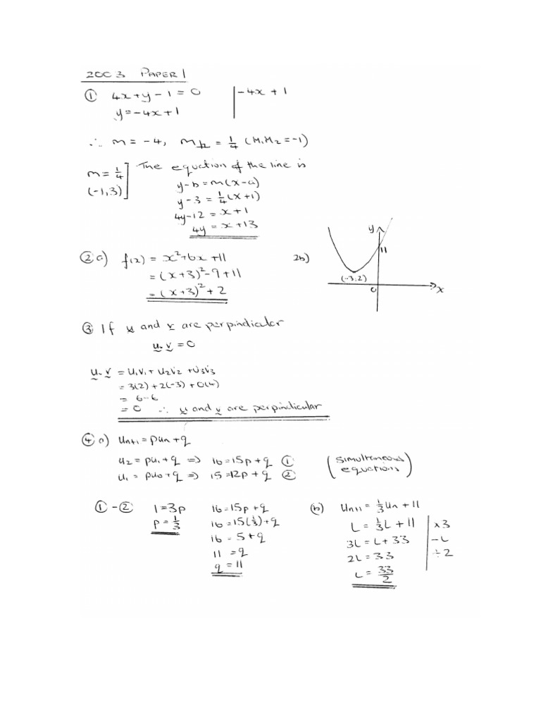 Higher Maths Solutions 2003 Science Education Physics Mathematics