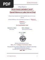 Project Report For Tailoring Shop | PDF