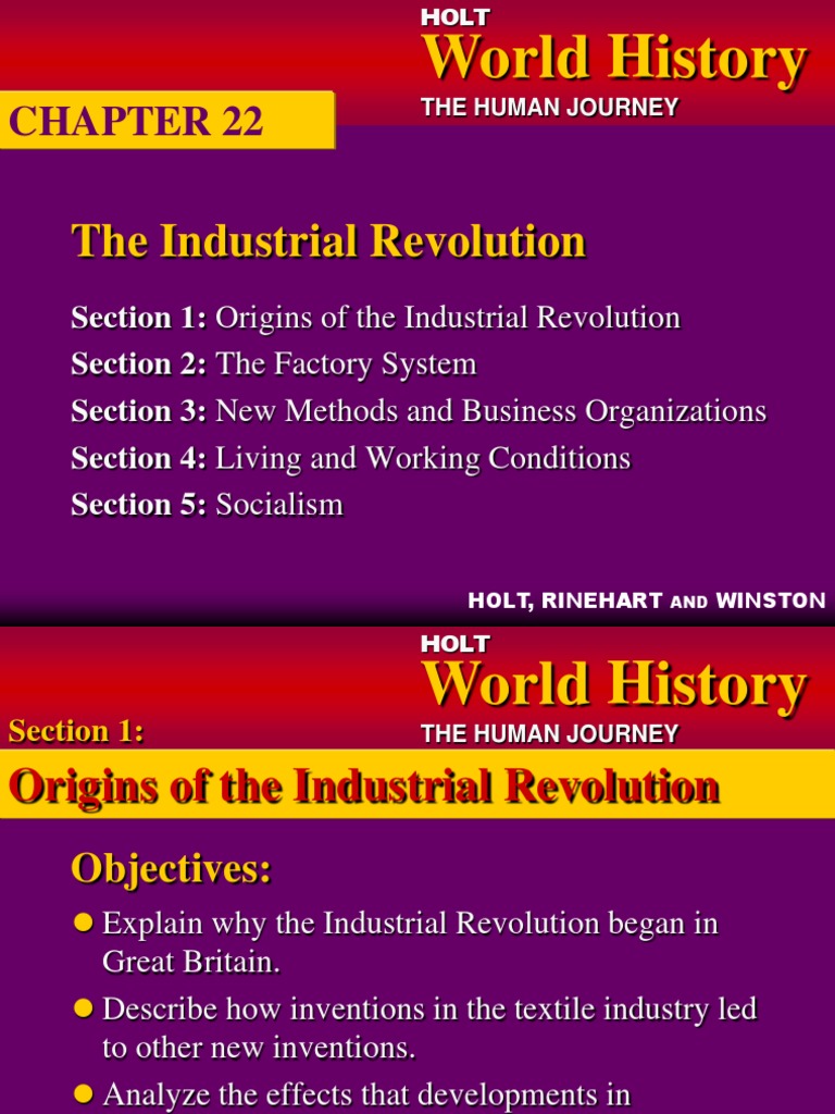 History Alive - Chapter 22 Lecture | PDF | Socialism | Industrial ...