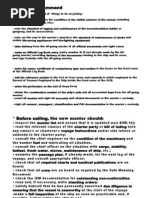 Master Ship Handing Over Procedure | PDF | Sea Captain | Ships