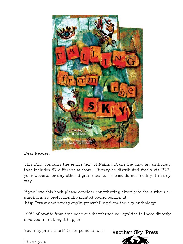 Falling From The Sky | PDF | Senses | Publishing