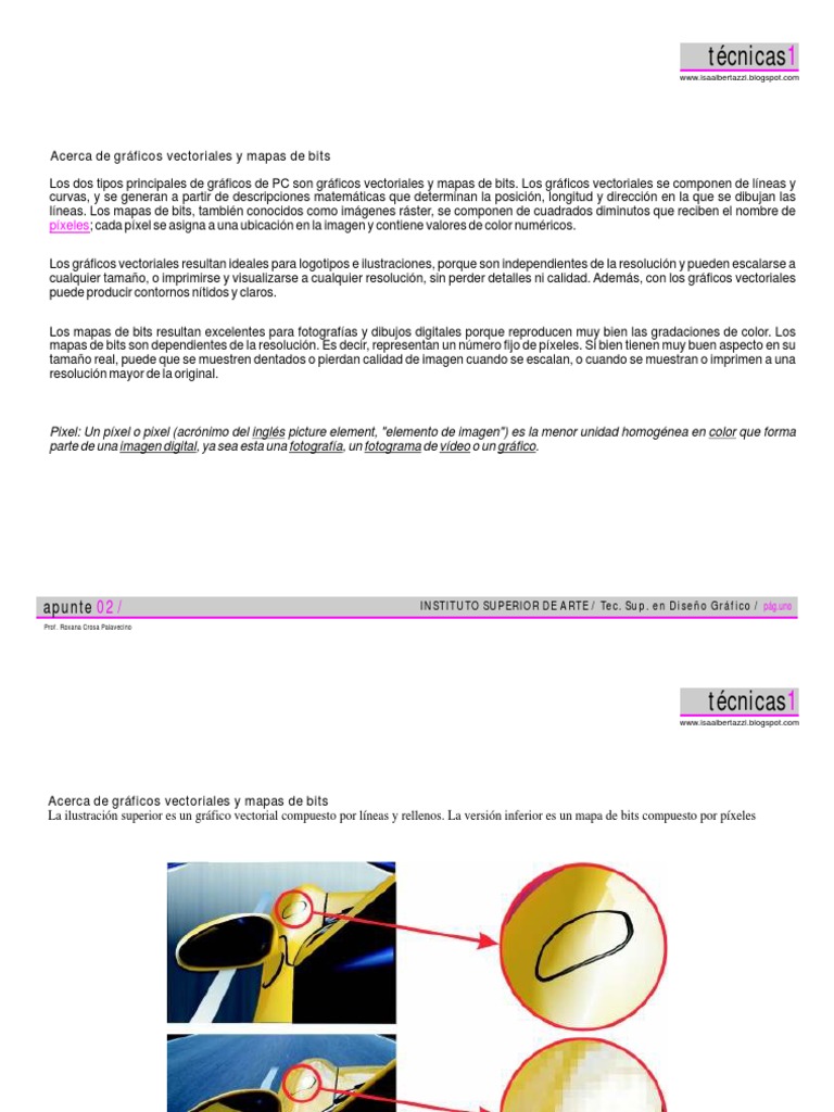 Tecnicas I - Apunte02 - Graficos Vectoriales y Mapa de Bits | PDF ...