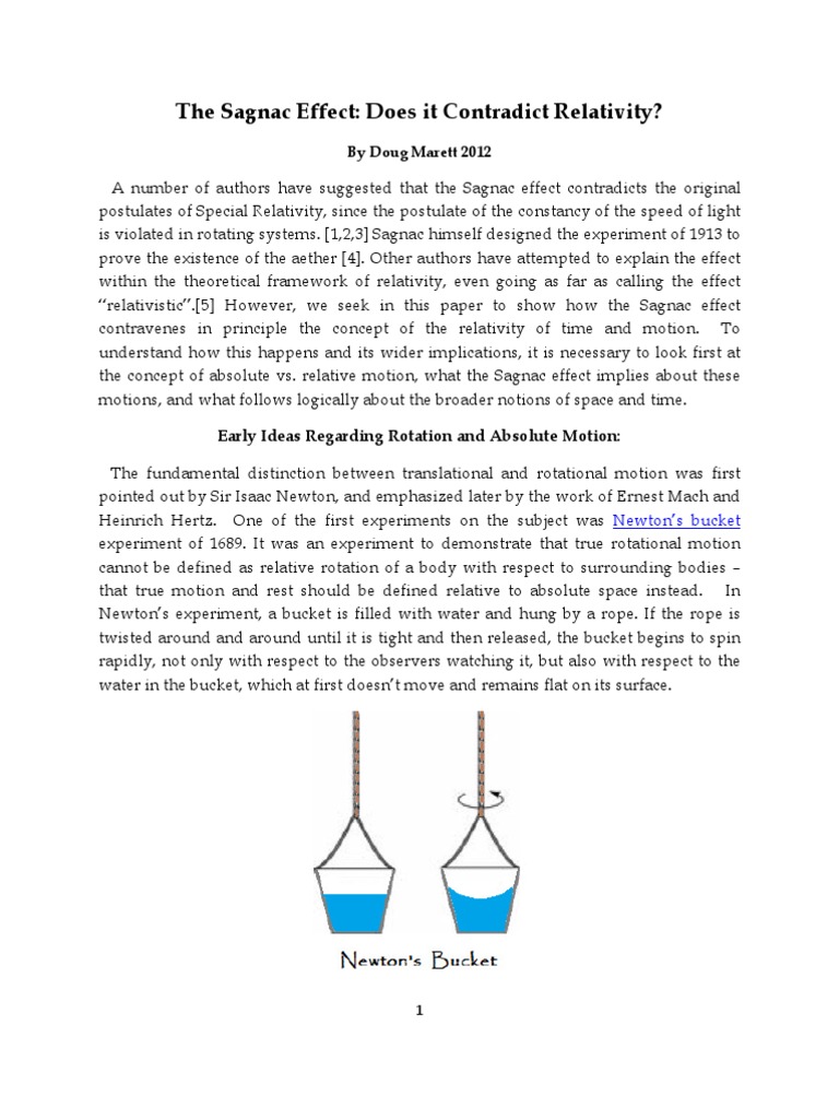 The SagNac Effect Relativity | PDF