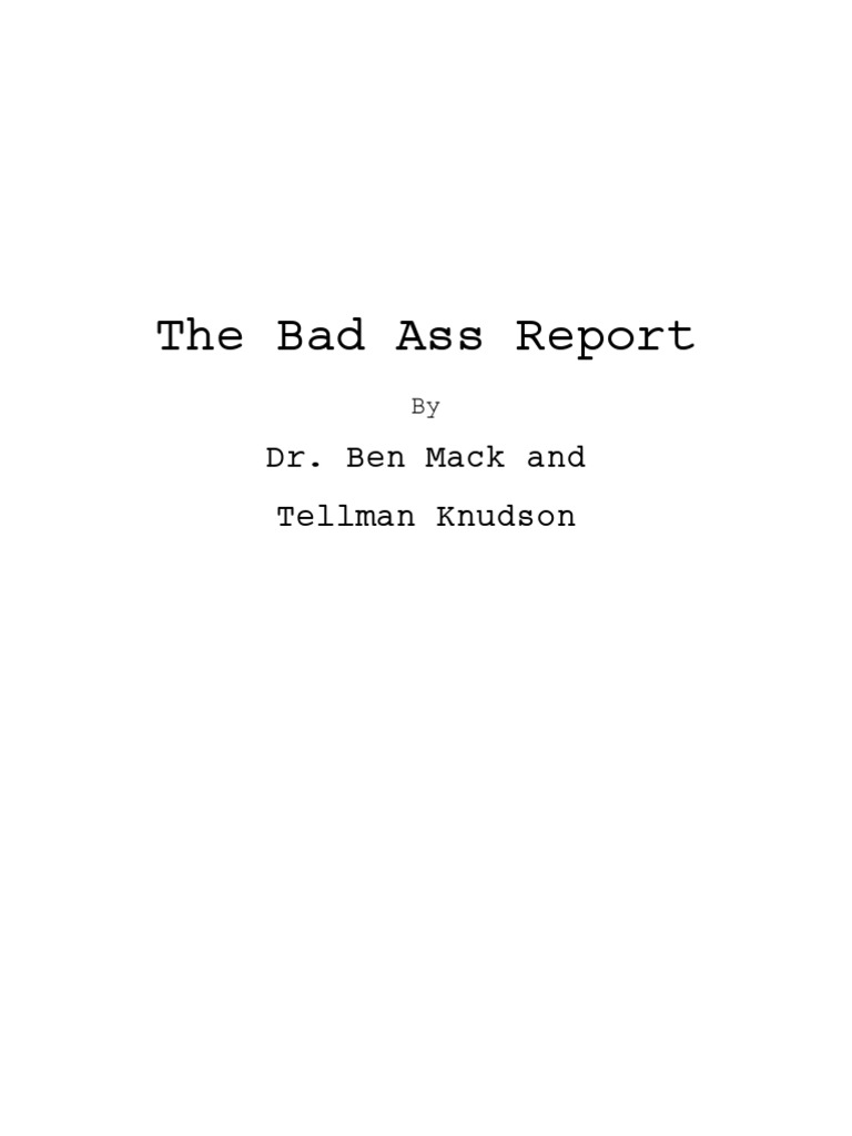 The Badass Report | PDF | Career & Growth | Social Science