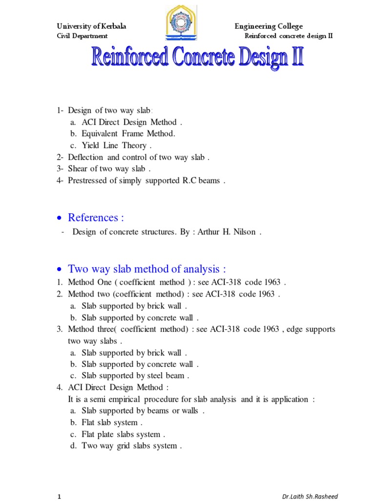 Two-Way Slab Design Methods | PDF | Prestressed Concrete | Building ...
