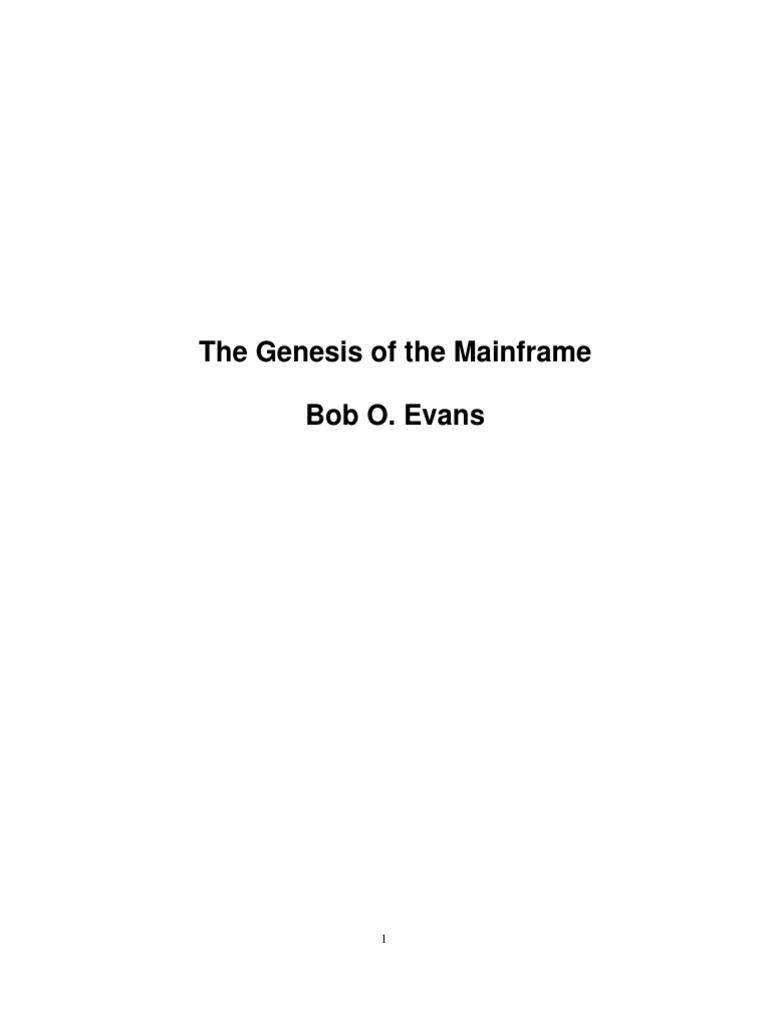 Bo Evans | PDF | Ibm | Computer Architecture