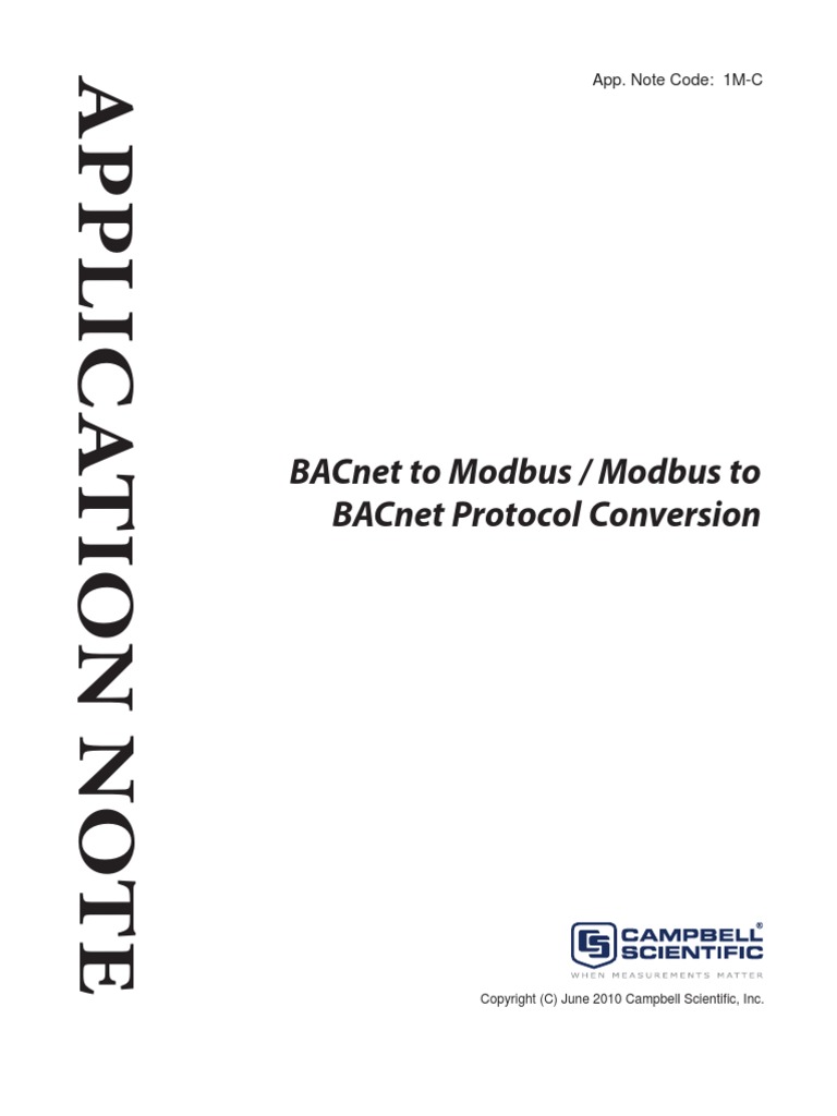 MODBUS BACNET Conversion | PDF | Communications Protocols | Digital ...