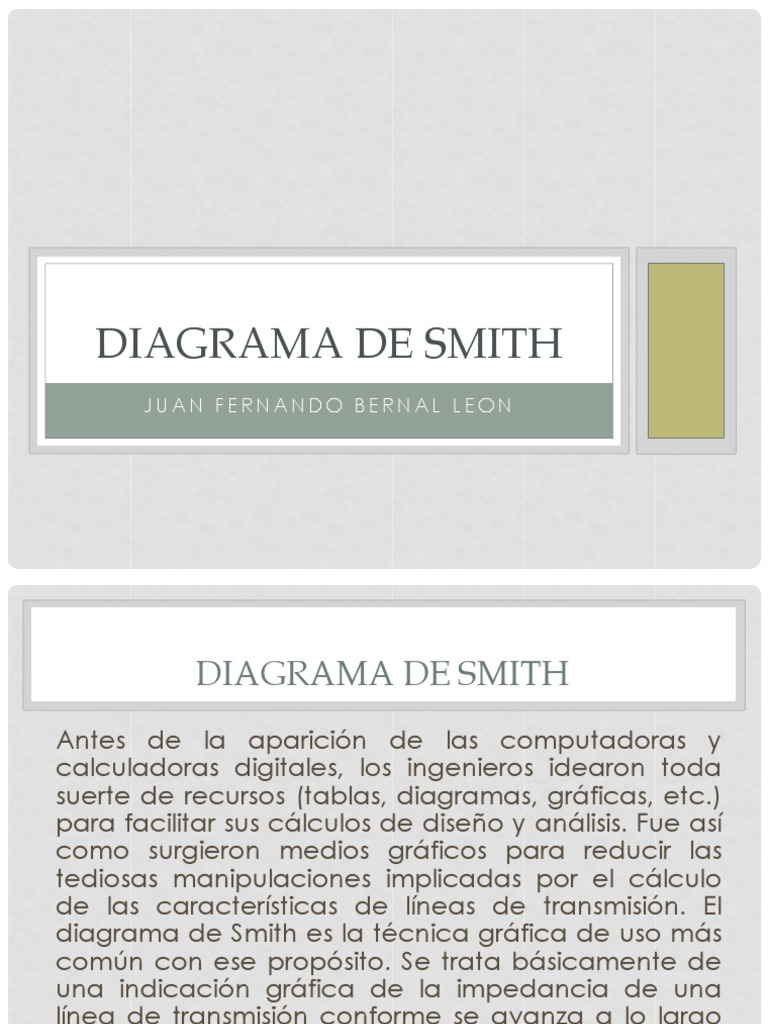 Diagrama de Smith | PDF | Ingenieria Eléctrica | Electromagnetismo