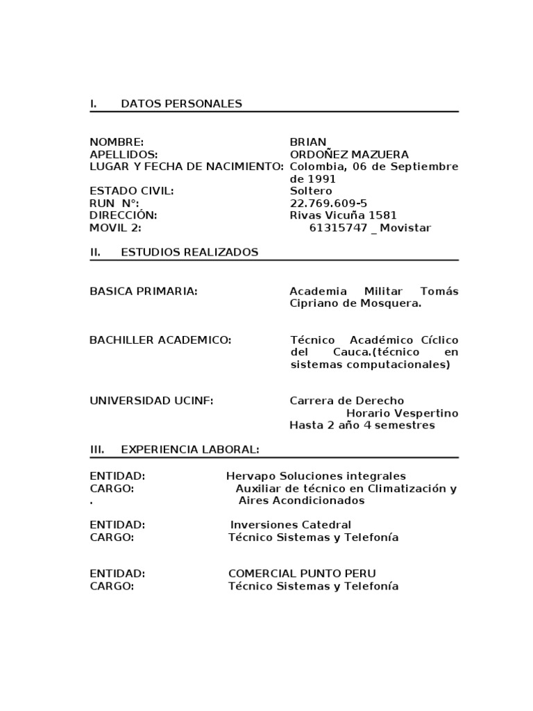 CV Bom | PDF