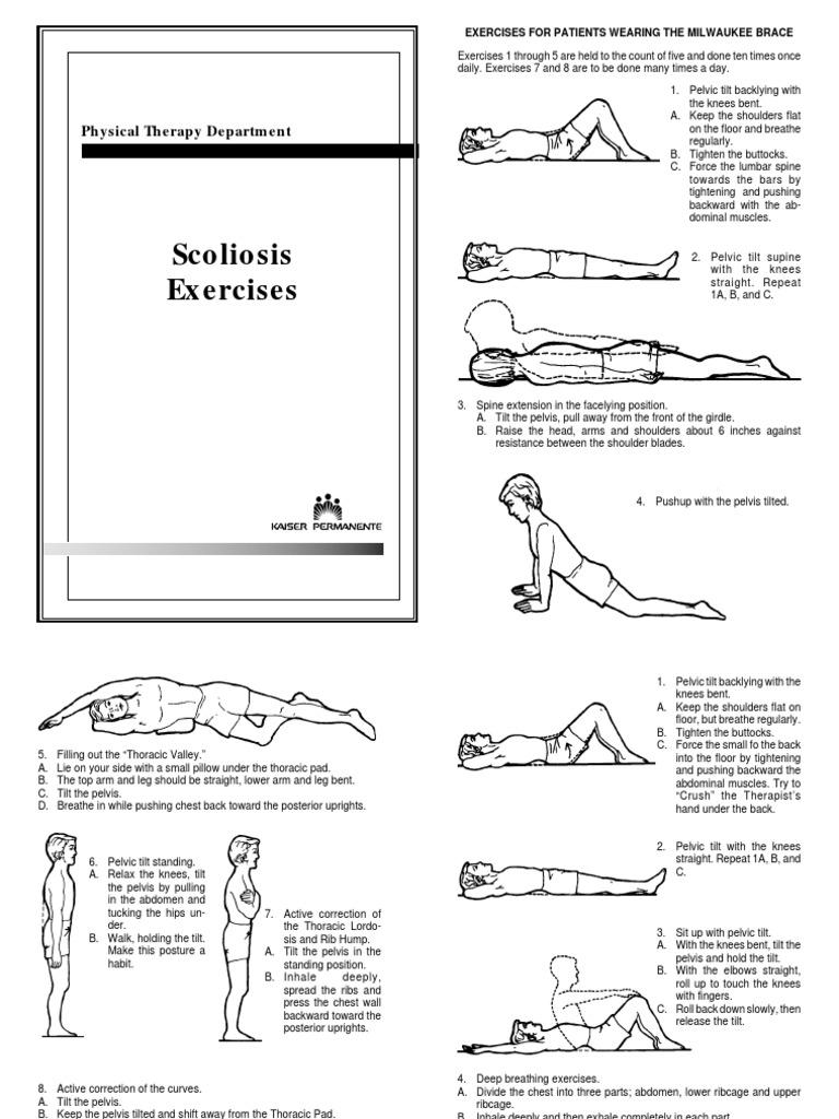 Scoliosis Exercises | Pelvis | Abdomen | Free 30-day Trial | Scribd
