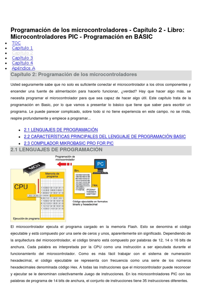 Programación de Los Microcontroladores | PDF | Lenguaje ensamblador ...
