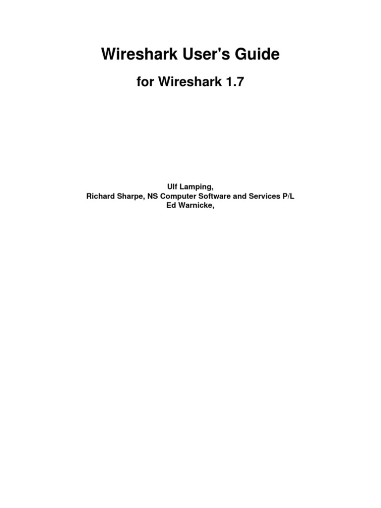 User Guide Wireshark | PDF | Linux | Network Packet