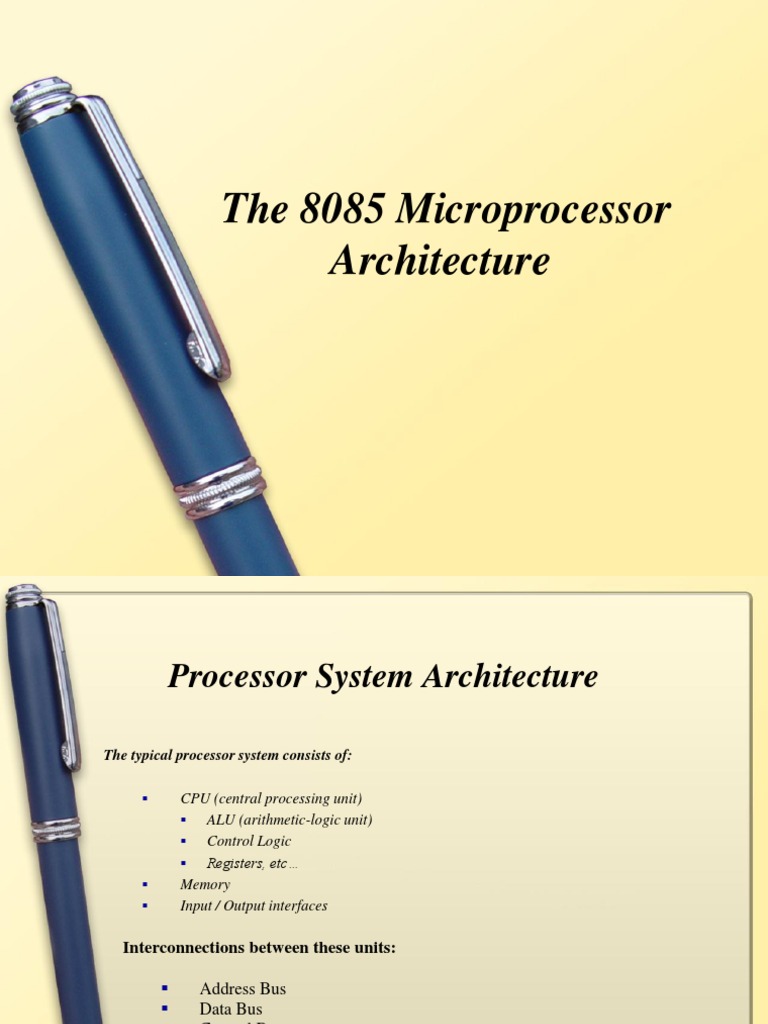 8085 Microprocessor Architecture Overview | PDF