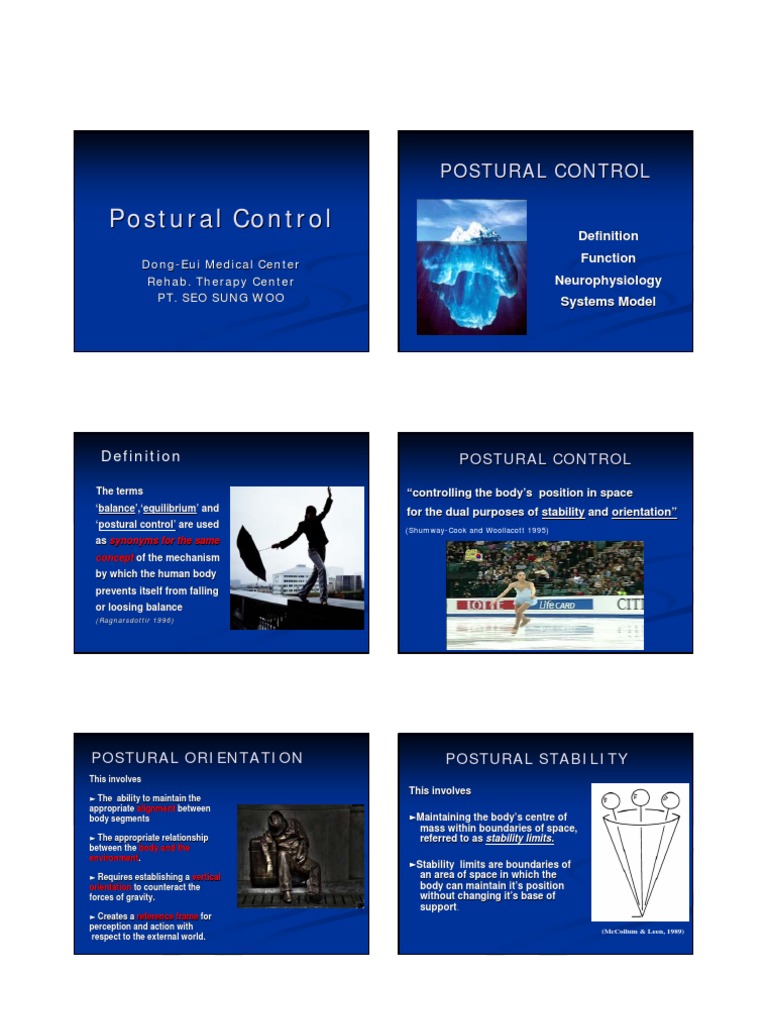 postural control (서성우) | PDF | Animal Anatomy | Cognition