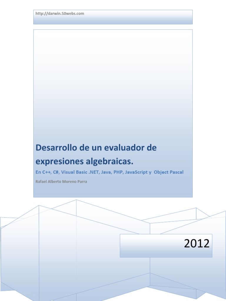 Evaluador de Expresiones Algebraicas | PDF | C Sharp (lenguaje de programación) | Script Java
